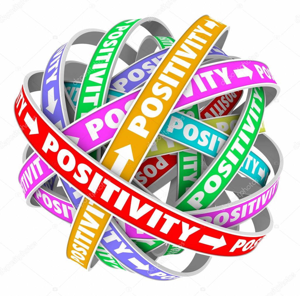 Positivity word in ribbons in a sphere Stock Photo by ©iqoncept 77198031