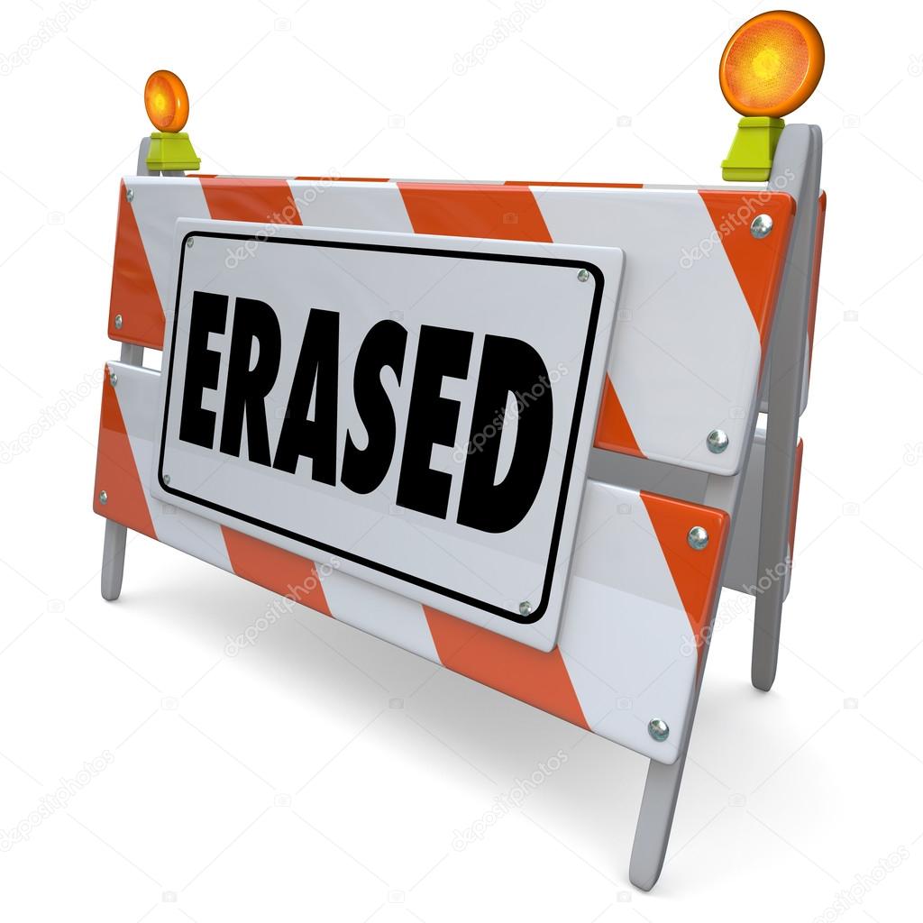 Erased Warning Sign Problem — Stock Photo © iqoncept #83286228