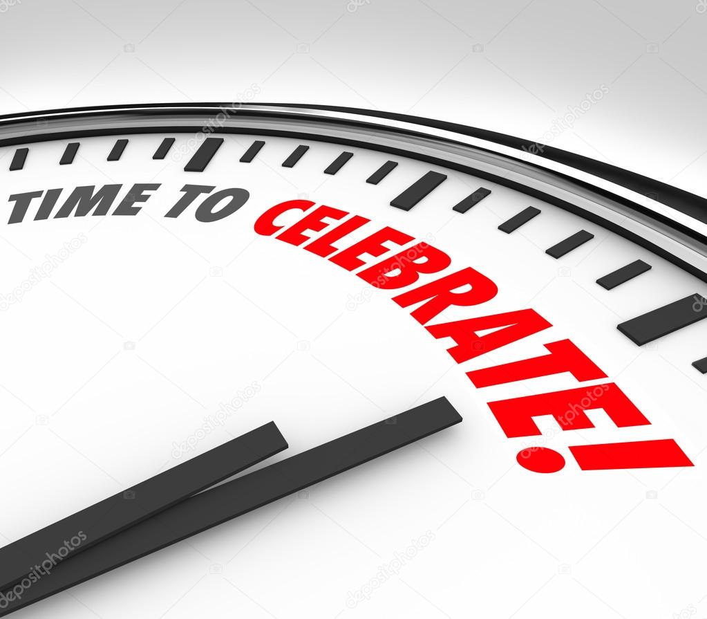 Time to Celebrate Clock Stock Photo by ©iqoncept 85050022