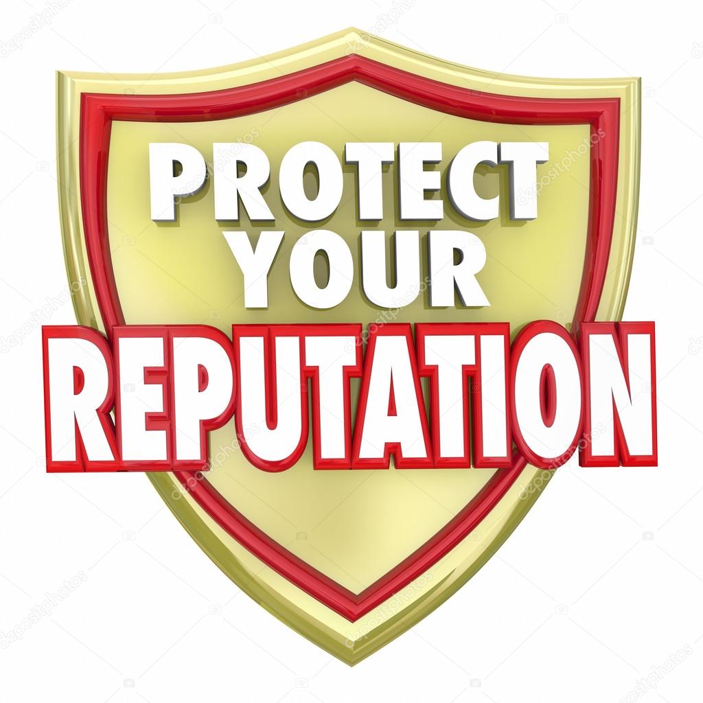 Protect Your Reputation Shield Words — Stock Photo © iqoncept #86680564