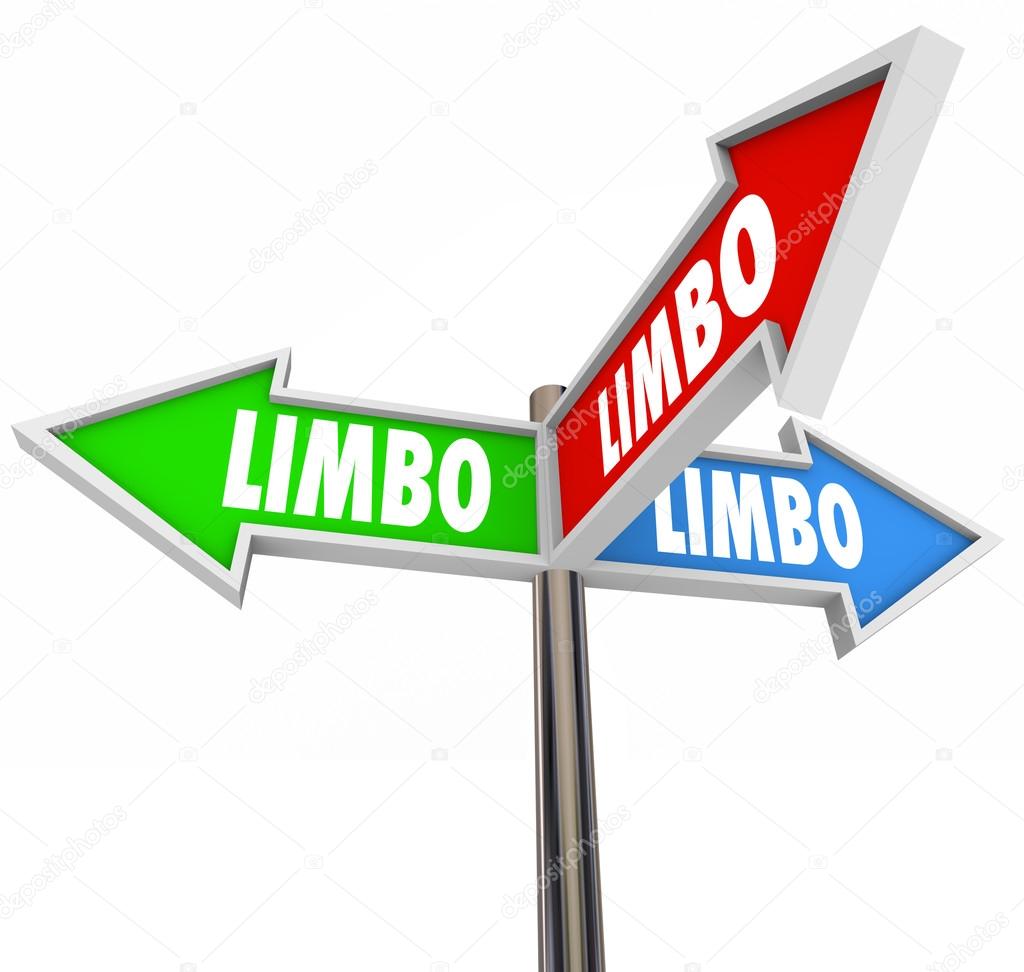 Limbo 3 Arrow Signs — Stock Photo © iqoncept #87309860