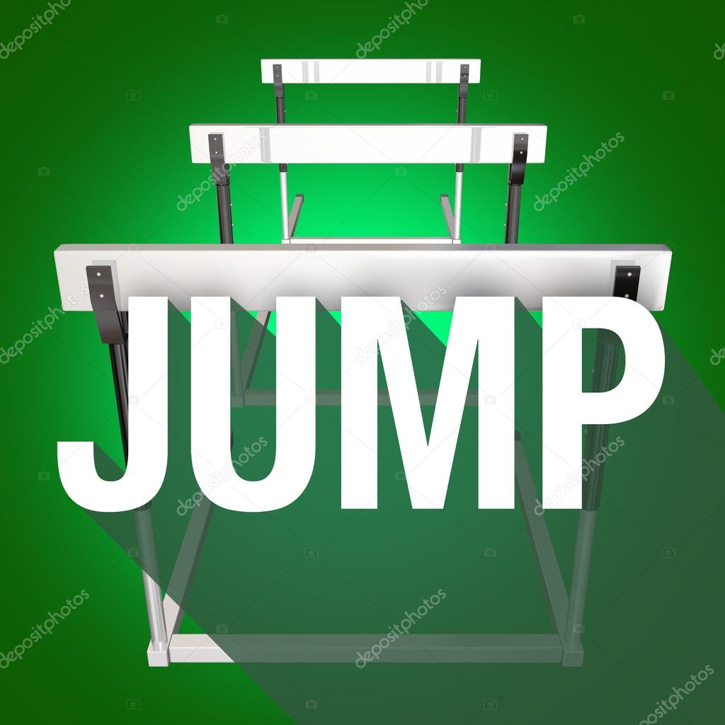 Jump Hurdles Avoid — Stock Photo © iqoncept #93670894