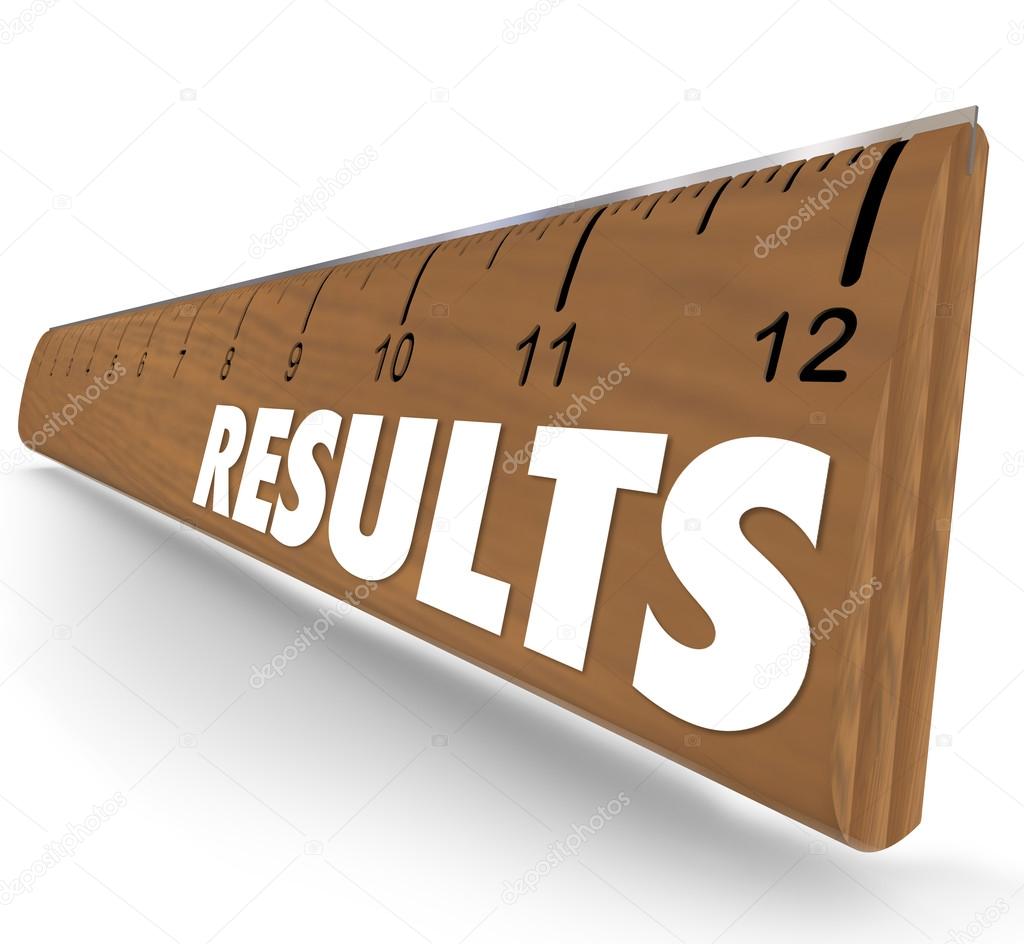 Results Word Ruler — Stock Photo © iqoncept #93877886
