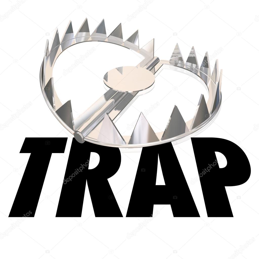 Steel Bear Trap Word Stock Photo by ©iqoncept 93998174