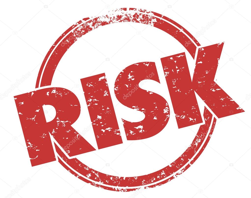 Risk Word Red Grunge Stamp — Stock Photo © iqoncept #94995416