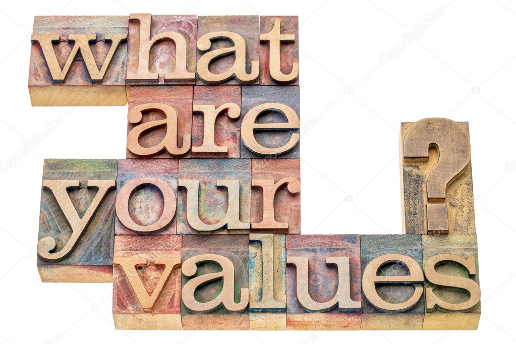 What are your values ? — Stock Photo © PixelsAway #122821156