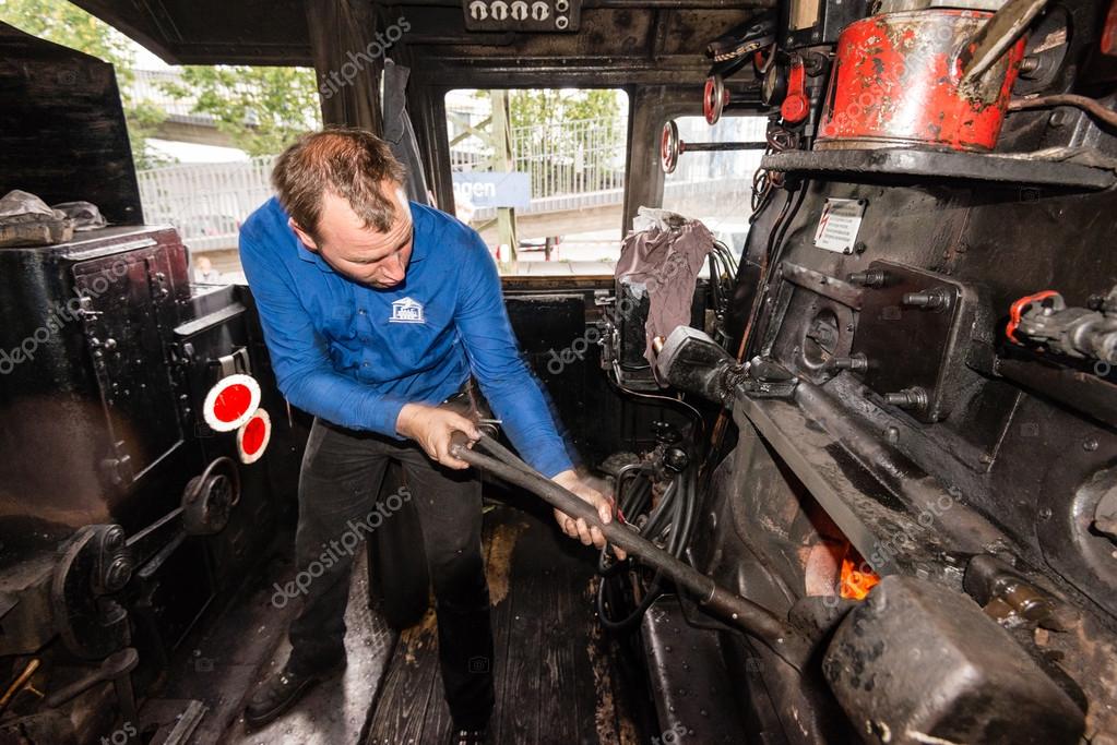 Inside the cab of a classic steam locomotive – Stock Editorial Photo ...