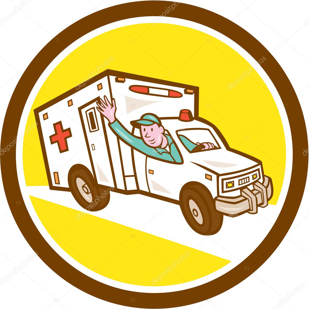 Ambulance Emergency Vehicle Cartoon Stock Vector by ©patrimonio 54074009