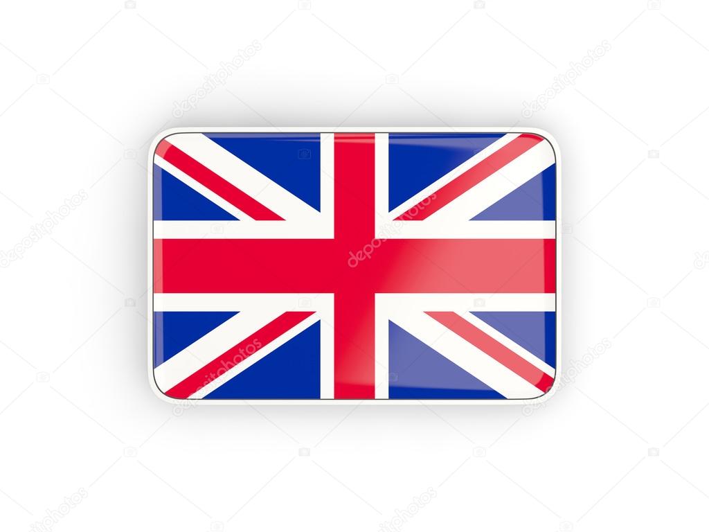 Flag of united kingdom, rectangular icon — Stock Photo © Mishchenko ...