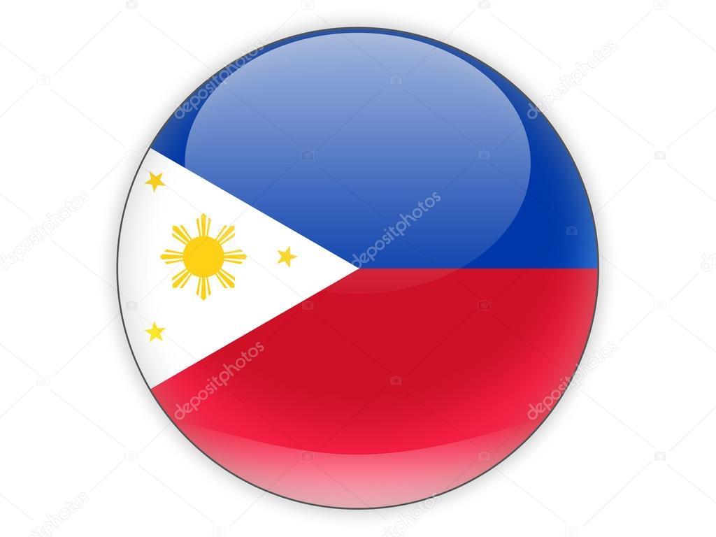 Round icon with flag of philippines — Stock Photo © Mishchenko #77355000