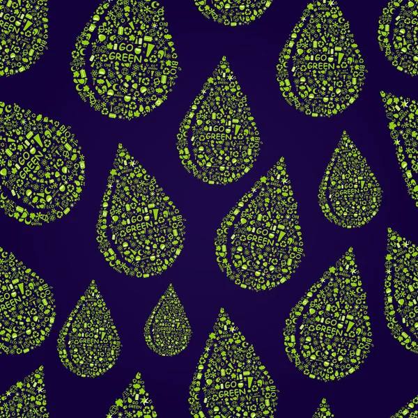 Seamless Pattern with Water Drop — Stock Vector © nikifiva #10052282