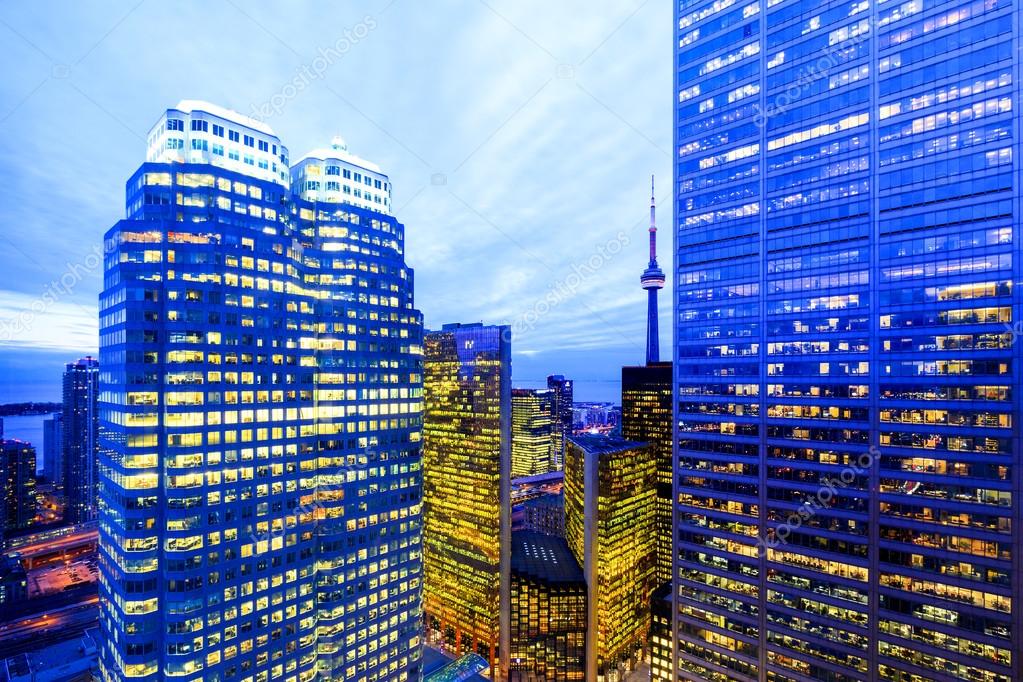 Downtown Toronto At Night — Stock Editorial Photo © Imagecom #123039764