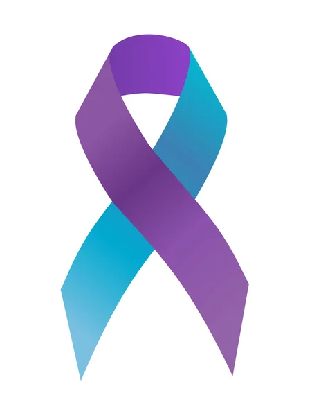 Purple and blue striped ribbon awareness Stock Photo by ©olesia 86740104