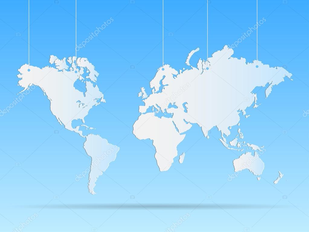 Ilustrasi peta dunia Vektor Stok oleh ©nmarques74 51851923