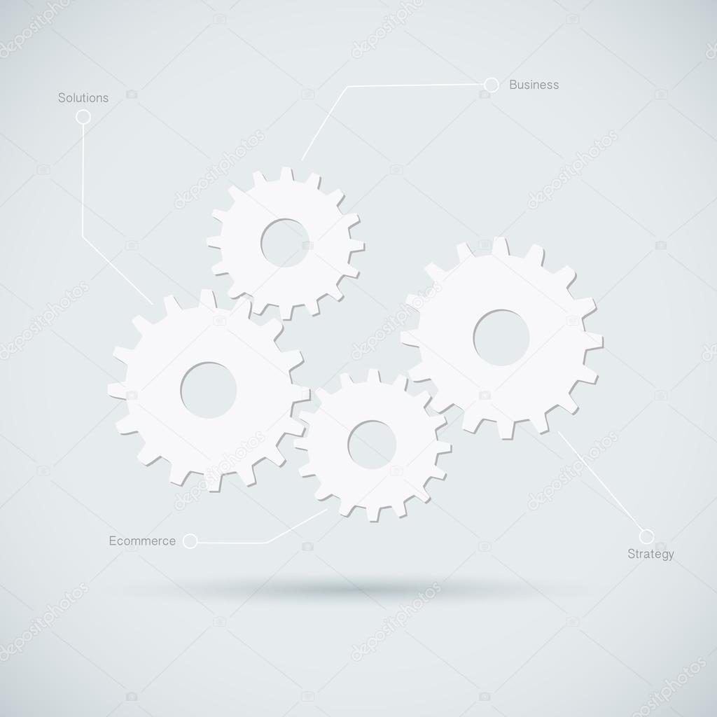 Gears Illustration Stock Vector by ©nmarques74 57913919