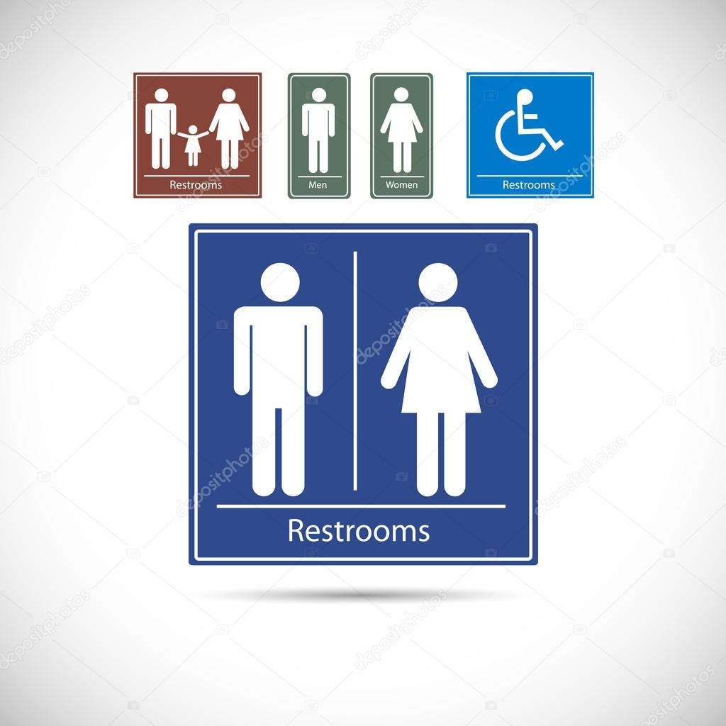 Restroom Signs Stock Vector by ©nmarques74 58186981