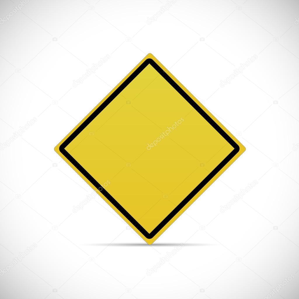 Yellow Road Sign Stock Vector by ©nmarques74 58186993