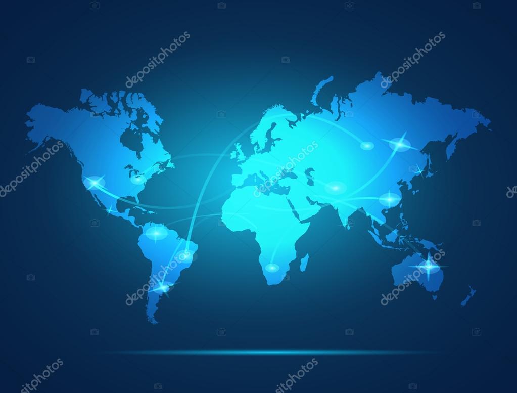 World Map Illustration Stock Vector Image by ©nmarques74 #58187287