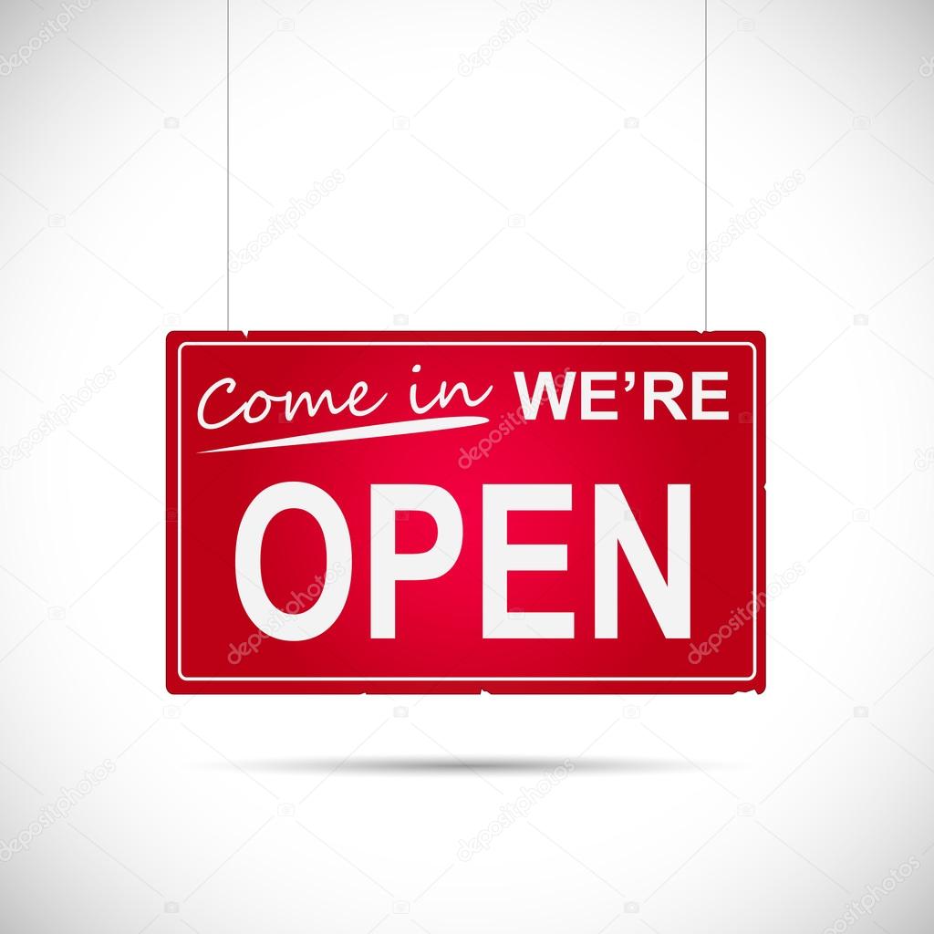 Open Sign Illustration Stock Vector by ©nmarques74 58720587