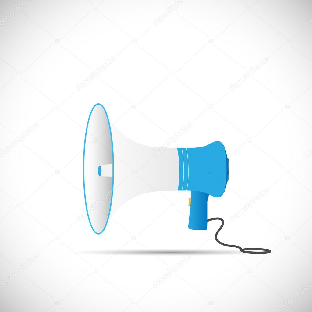 Blue Megaphone Illustration Stock Vector Image by ©nmarques74 #61777059