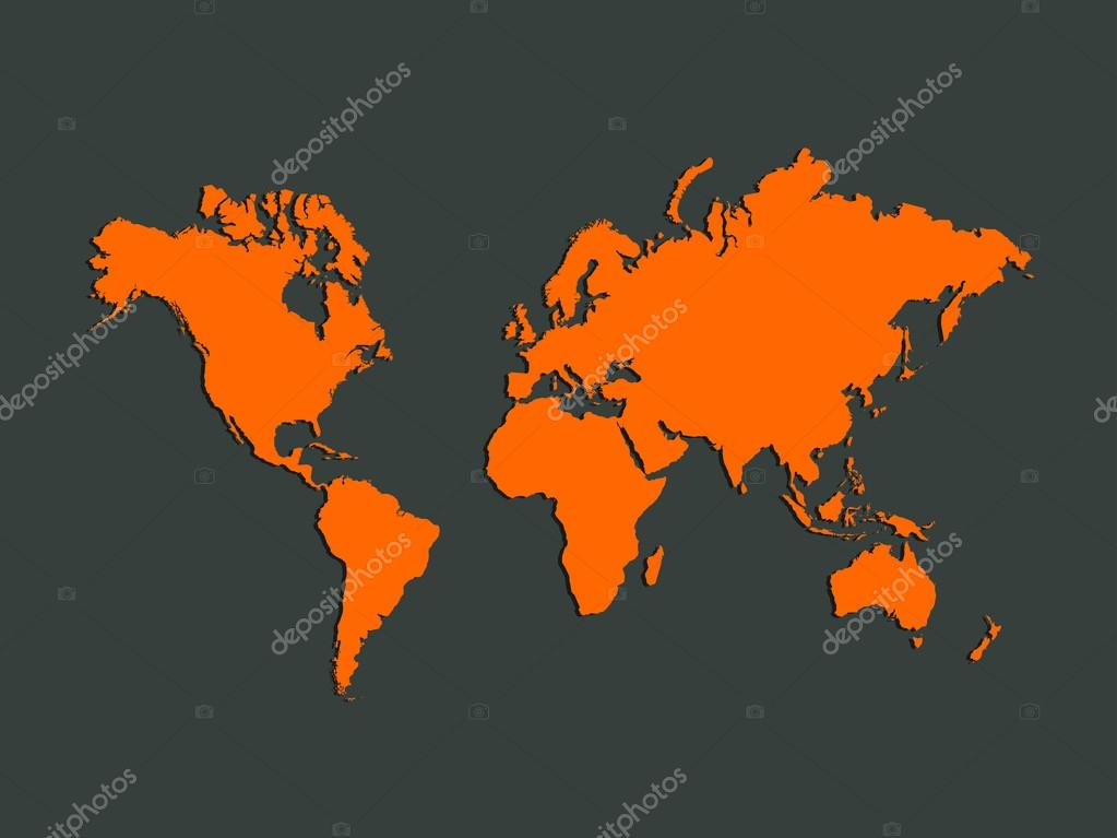 World Map Illustration Stock Vector Image by ©nmarques74 #89296404