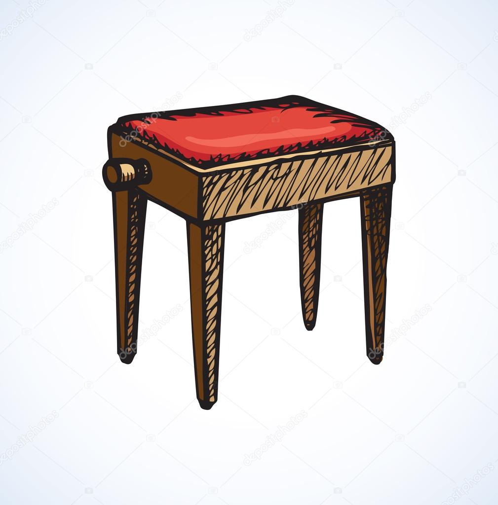 Stool. Vector drawing Stock Vector by ©Marinka 115929238