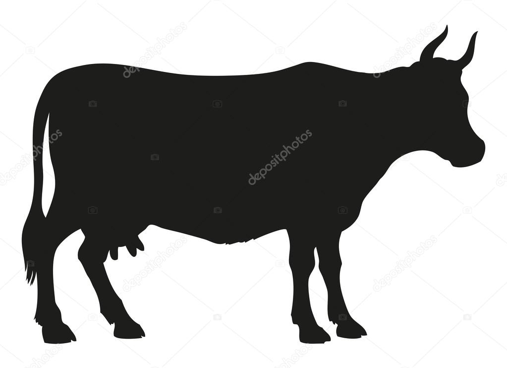 Cow. Vector drawing Stock Vector Image by ©Marinka #119806802