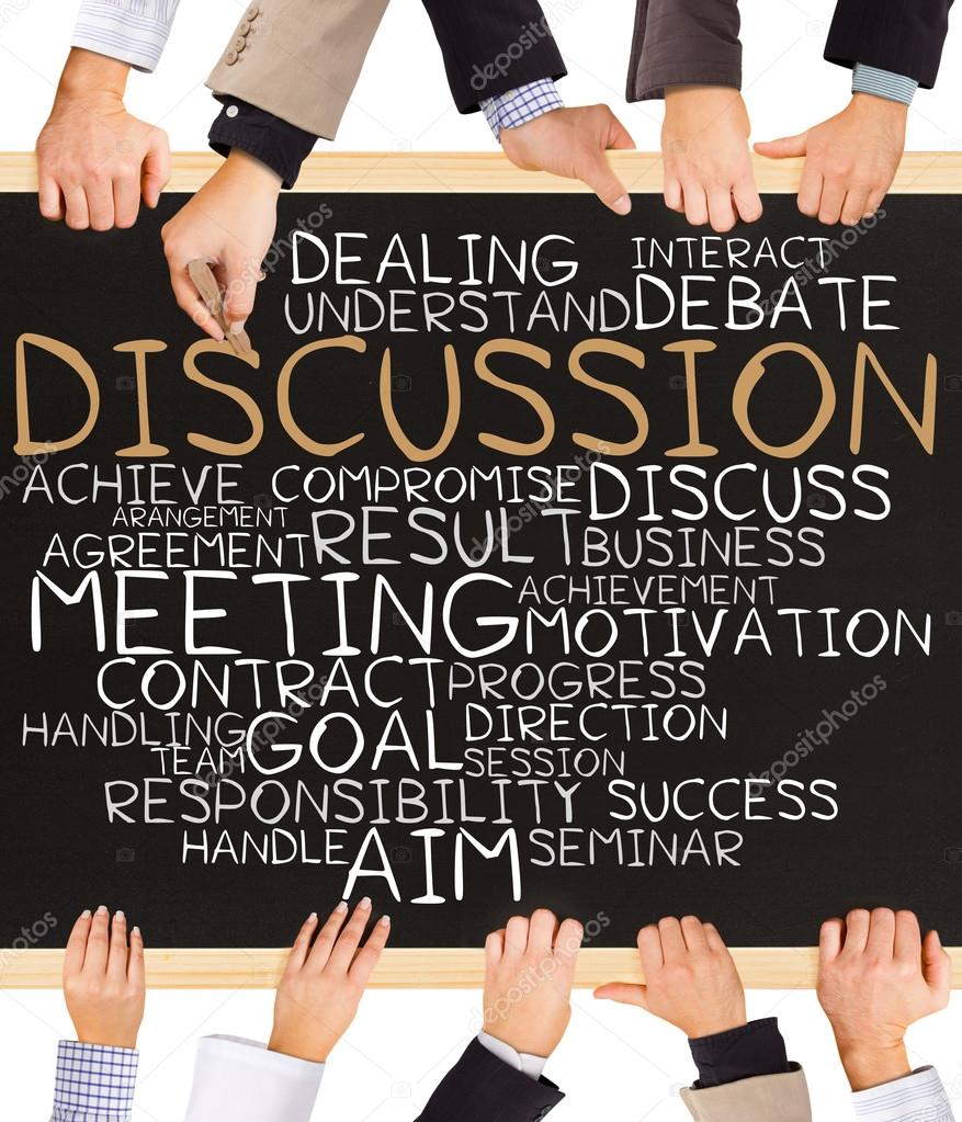 DISCUSSION concept words — Stock Photo © etiamos #115402564