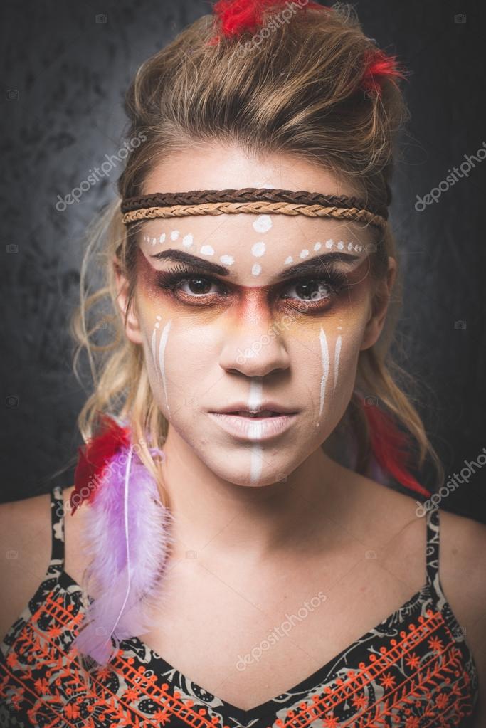 Apache Warrior Face Paint