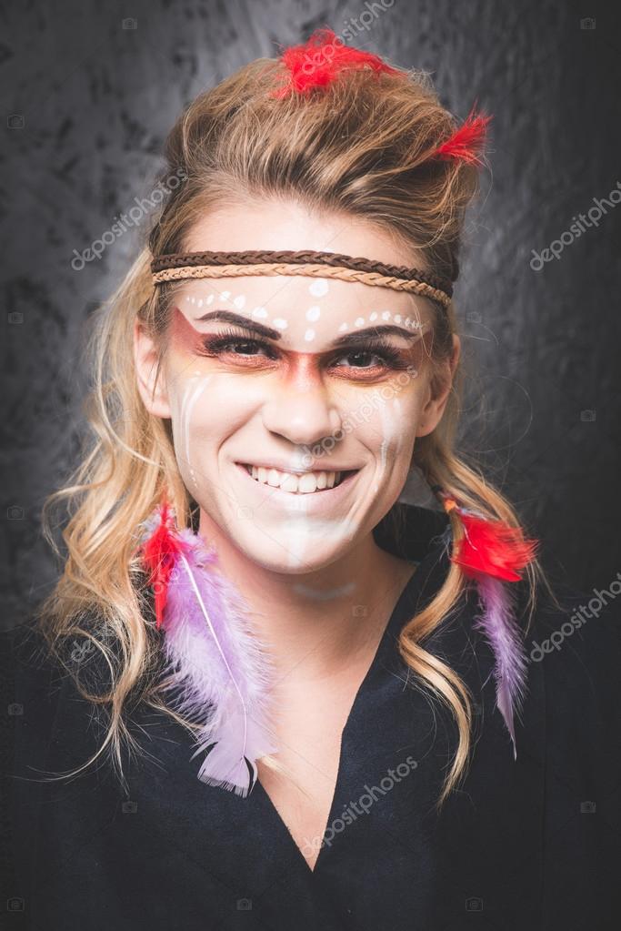 Indian Warrior Face Paint Designs