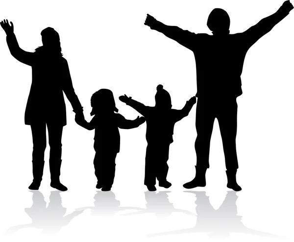 Family - vector profiles Stock Vector by ©pablonis 2054312