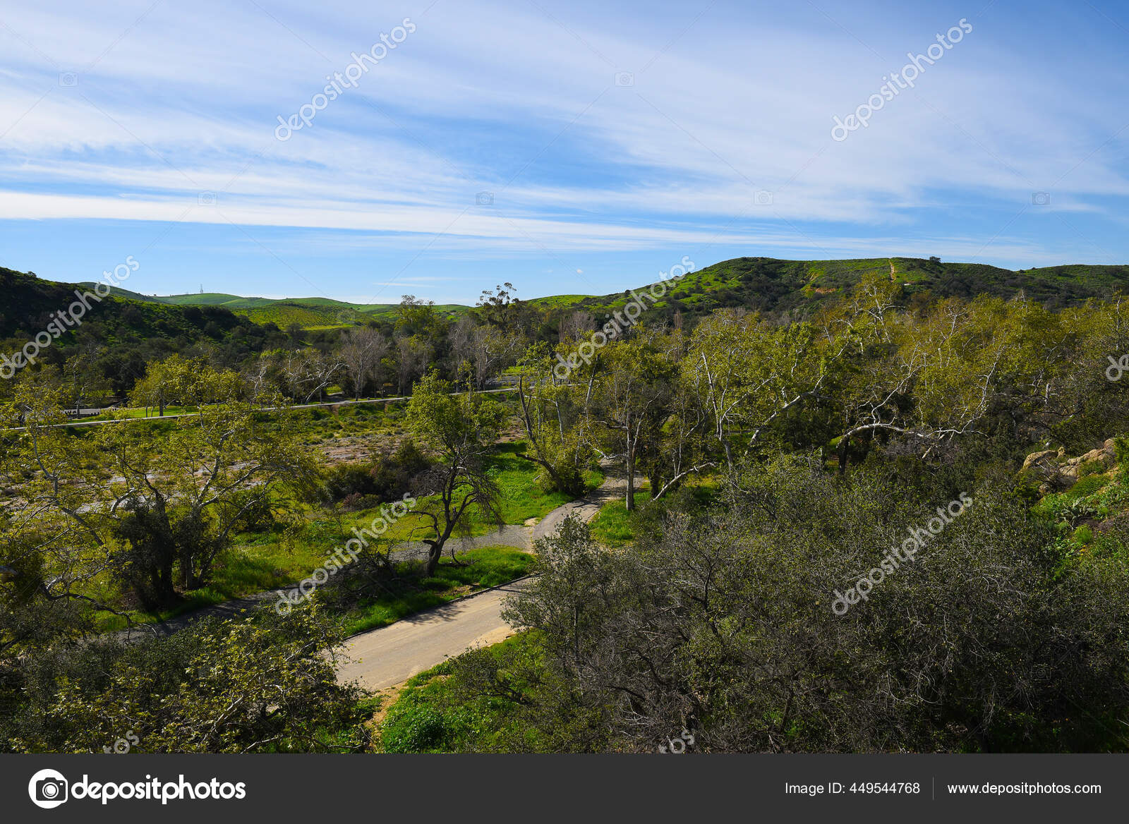 Overview Irvine Regional Park Orange County California Seen Rooster ...