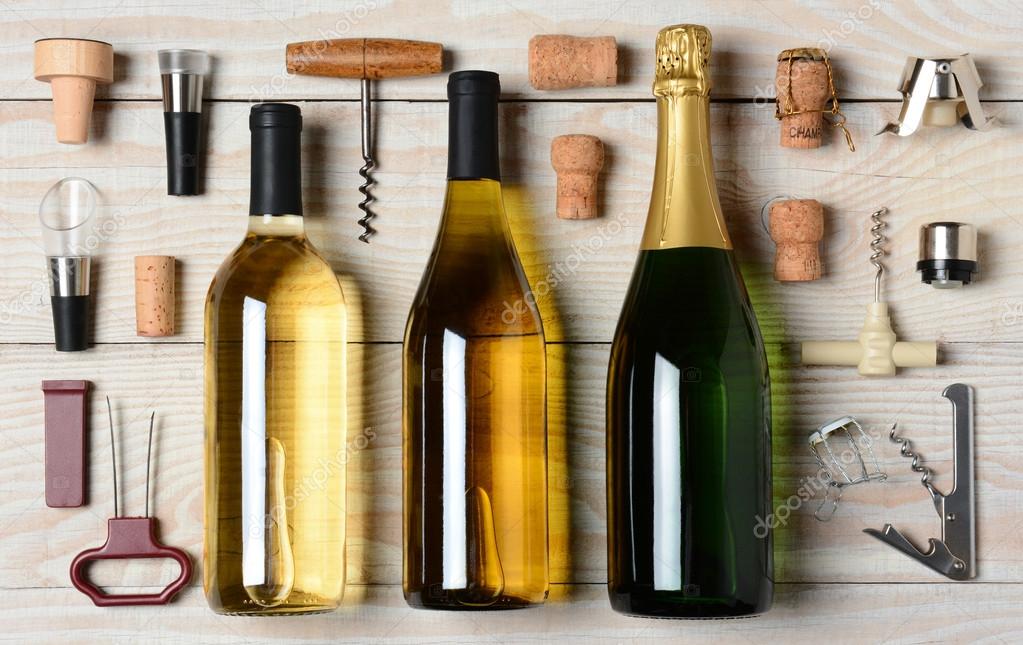 Wine And Champagne With Accessories Stock Photo by ©scukrov 53494021