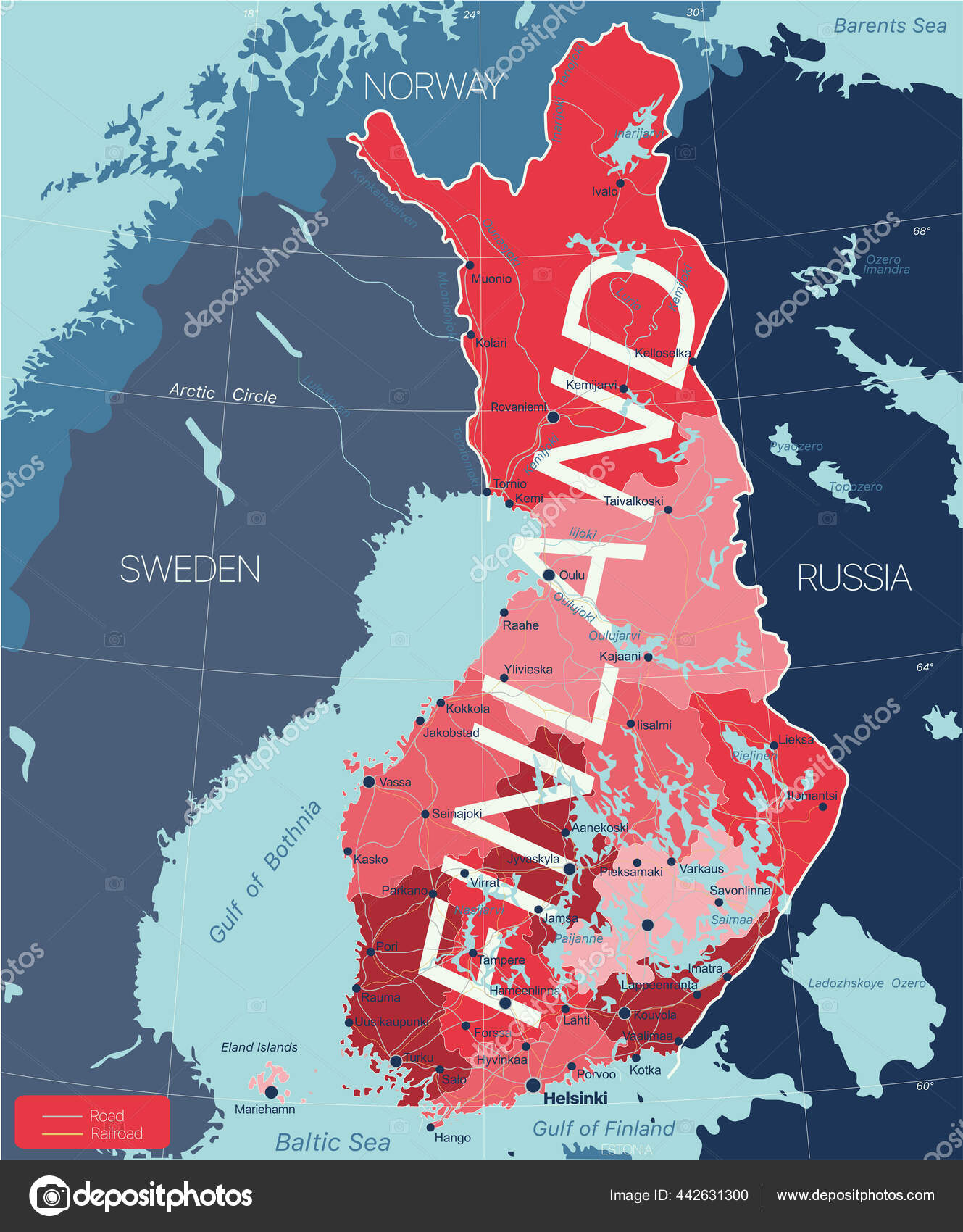 Finnish Language Map