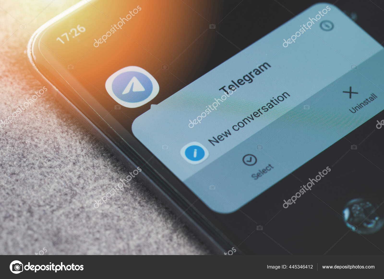 New York Usa January 2021 Open Telegram App Smartphone Screen — Stock ...