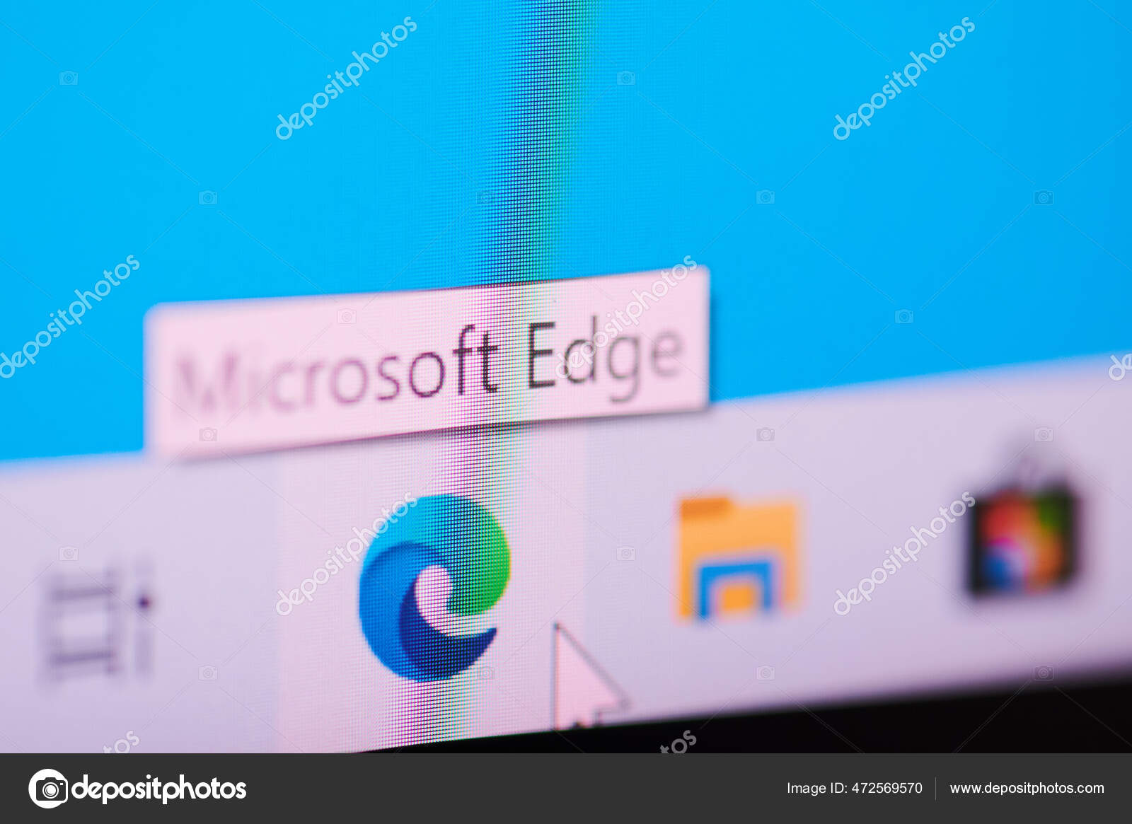 New York Usa May 2021 Start Microsoft Edge App Windows – Stock ...
