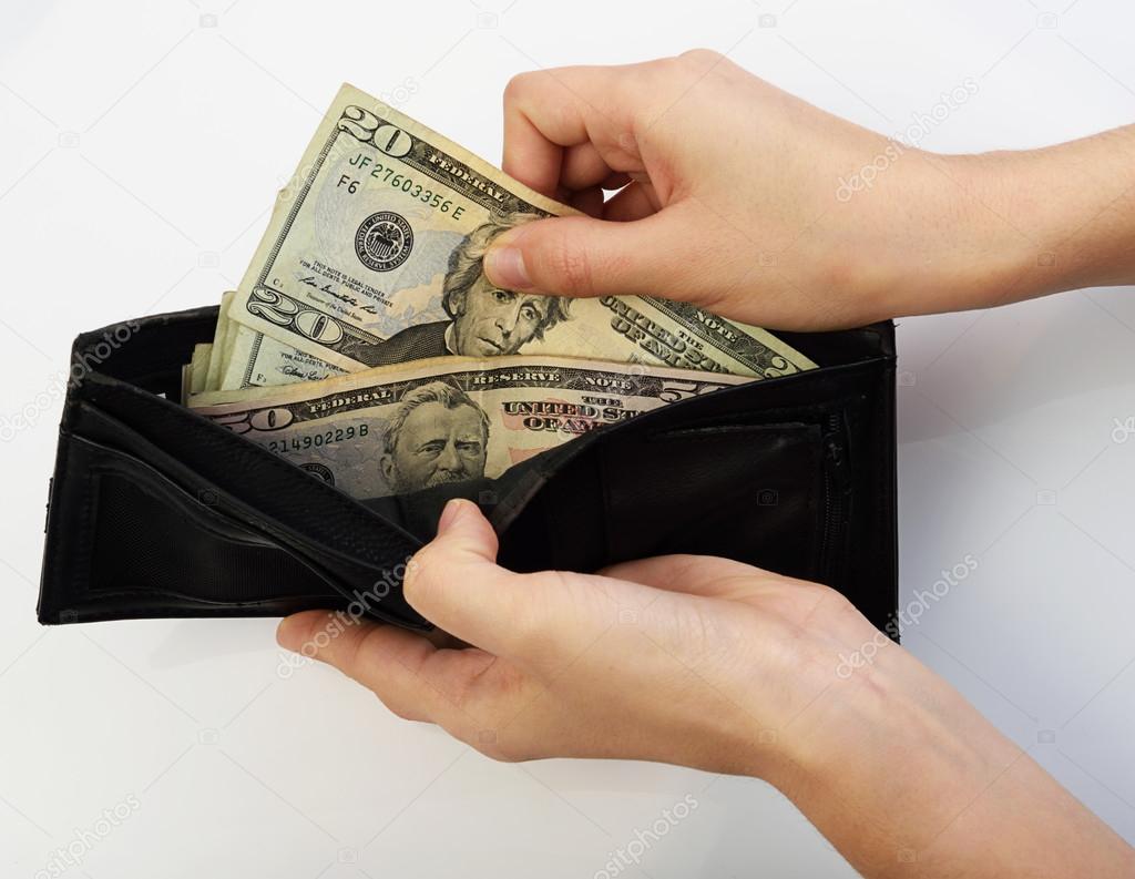 Taking Money From Wallet