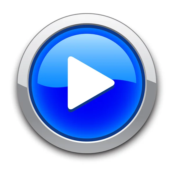 Big grać niebieski przycisk — Grafika wektorowa © newartgraphics #30840659