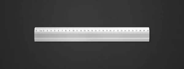 Metal ruler isolated on dark grey background Stock Photo by ©daboost ...