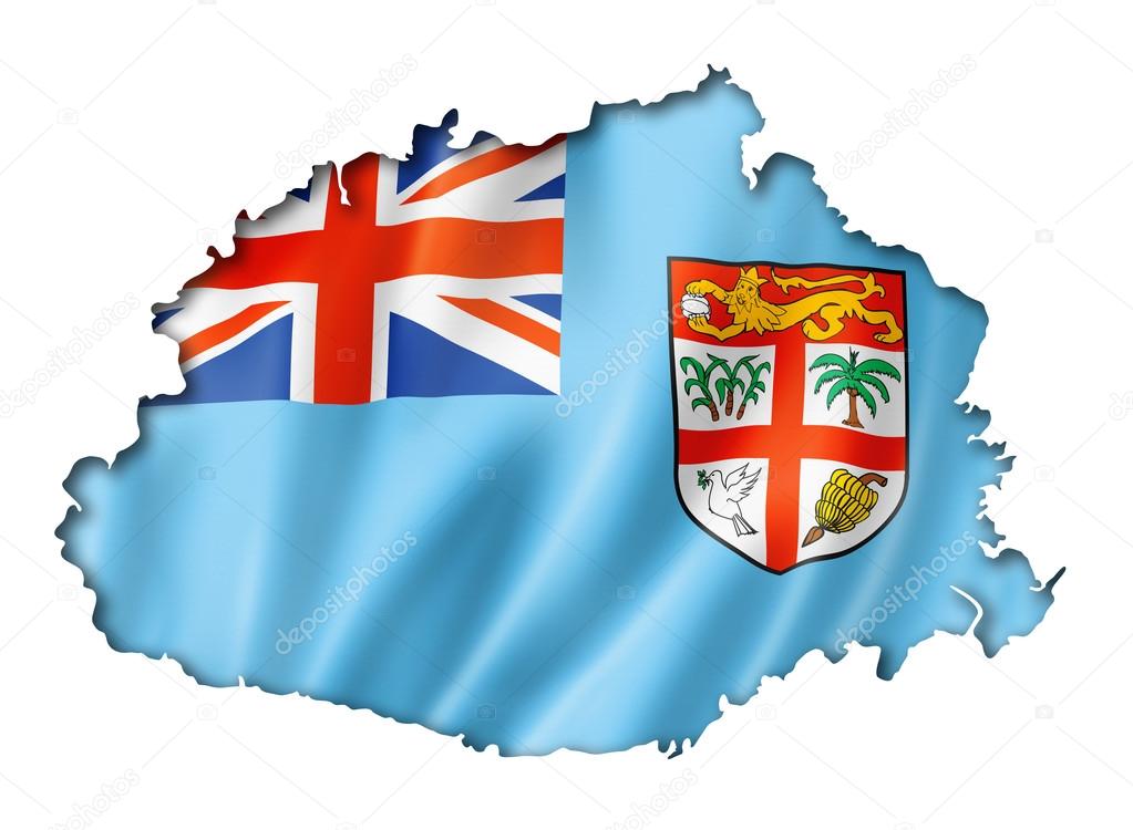 Mapa de la bandera de Fiji 2022
