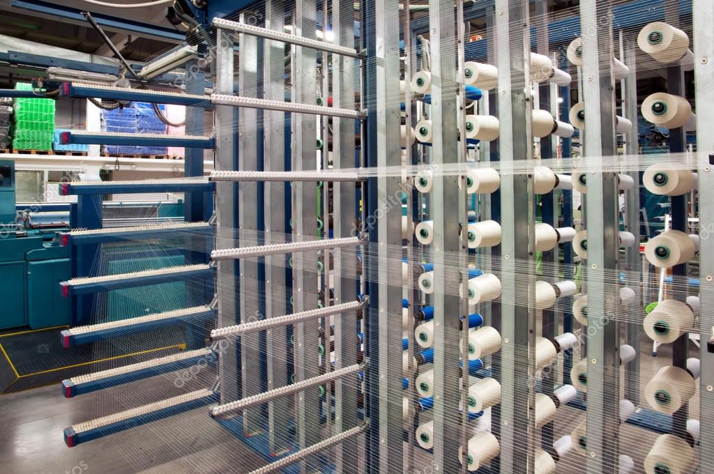 Textile industry - Weaving and warping — Stock Photo © moreno.soppelsa ...