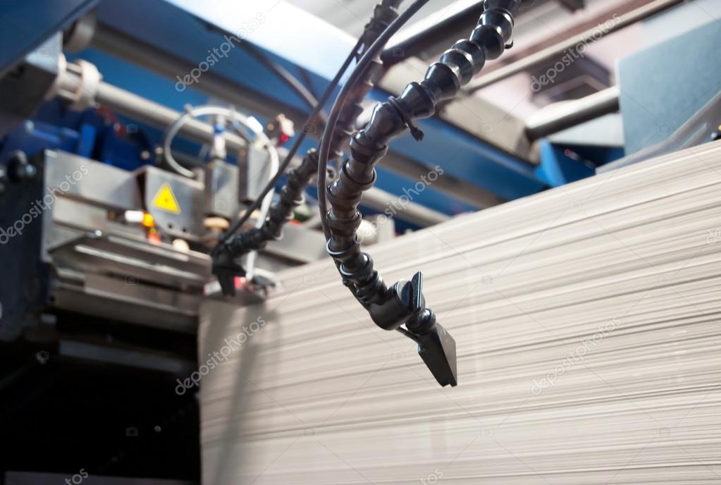 Printing plant - Offset press machine — Stock Photo © moreno.soppelsa ...