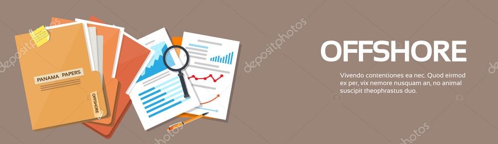Panama Papers Folder Secret Document Offshore Company Stock Vector by ...