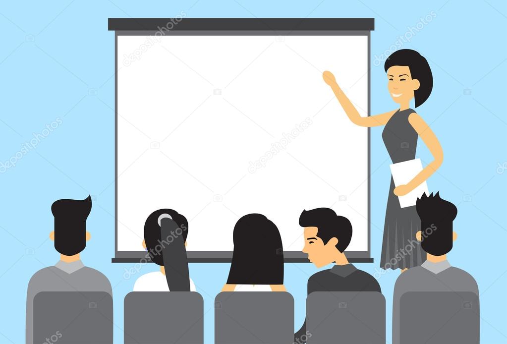 Student Group Presentation Cartoon