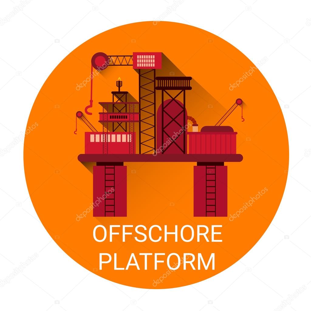 Offshore Platform Icon Stock Vector Image by ©mast3r #121431716