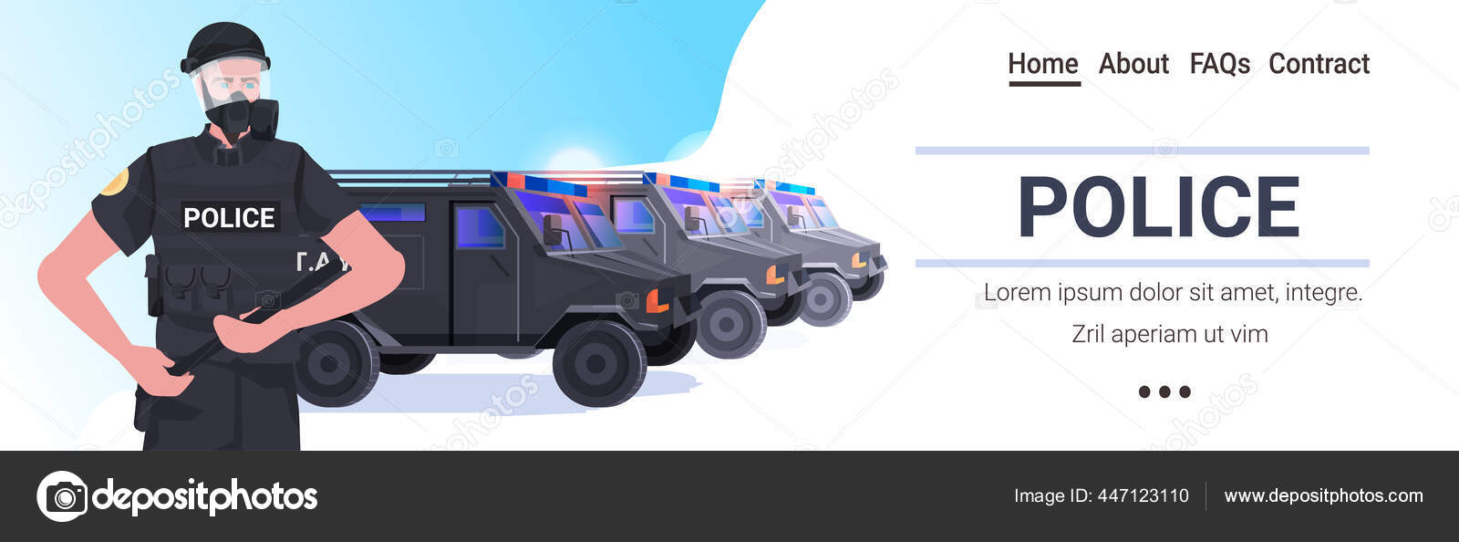 Policeman in full tactical gear riot police officer holding baton ...