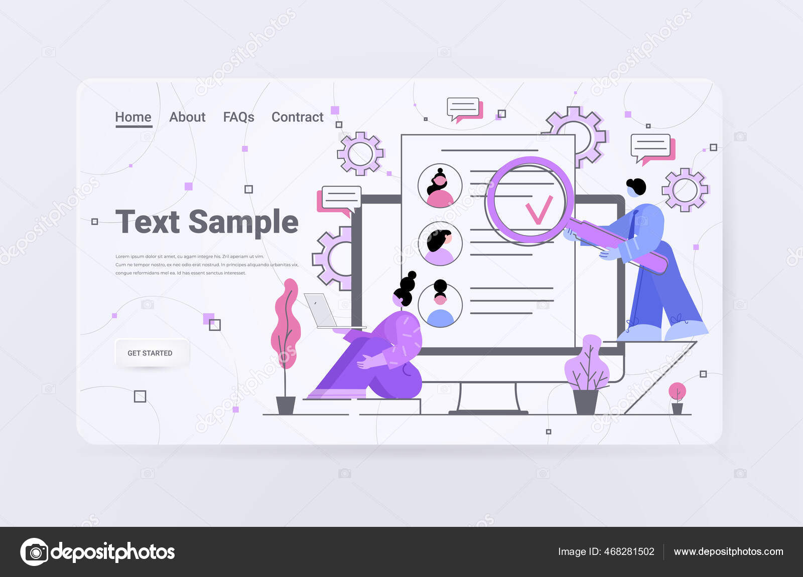 Hr managers choosing cv portfolio of new employees job candidates ...
