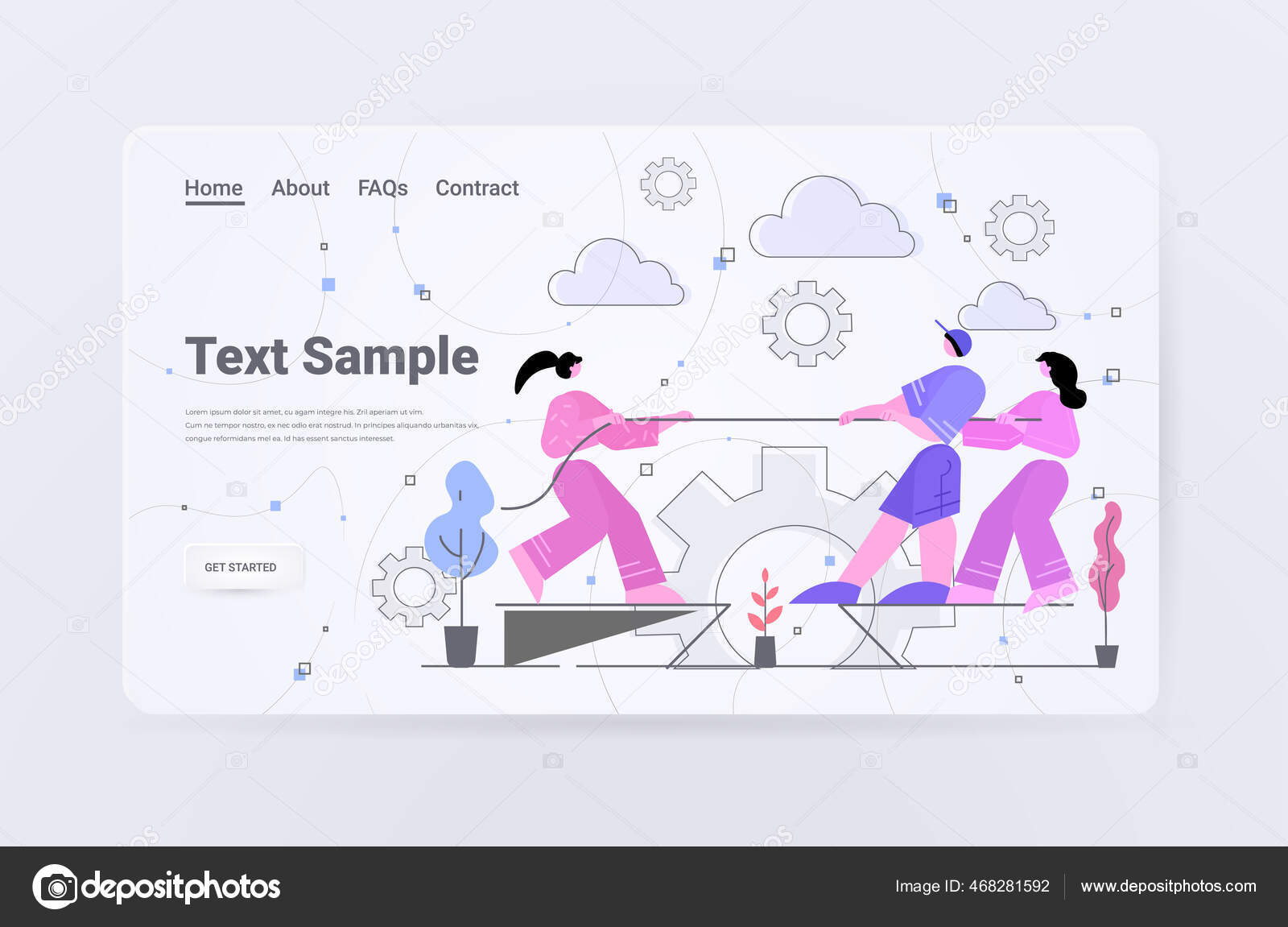 Business people playing tag of war businesspeople pulling rope ...