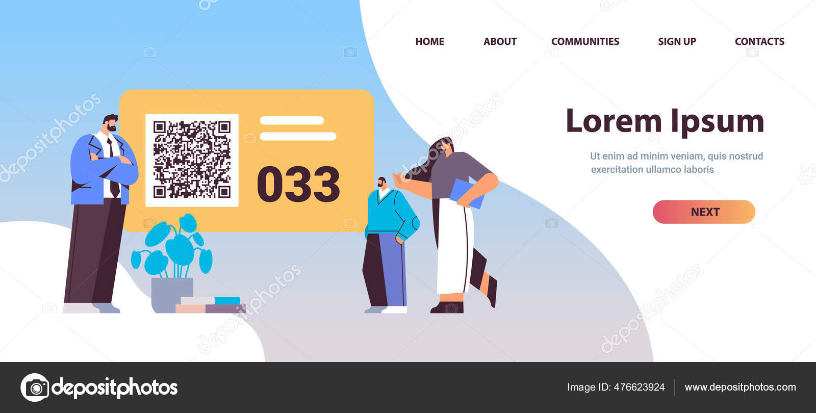 People looking at display number board in waiting room electronic ...