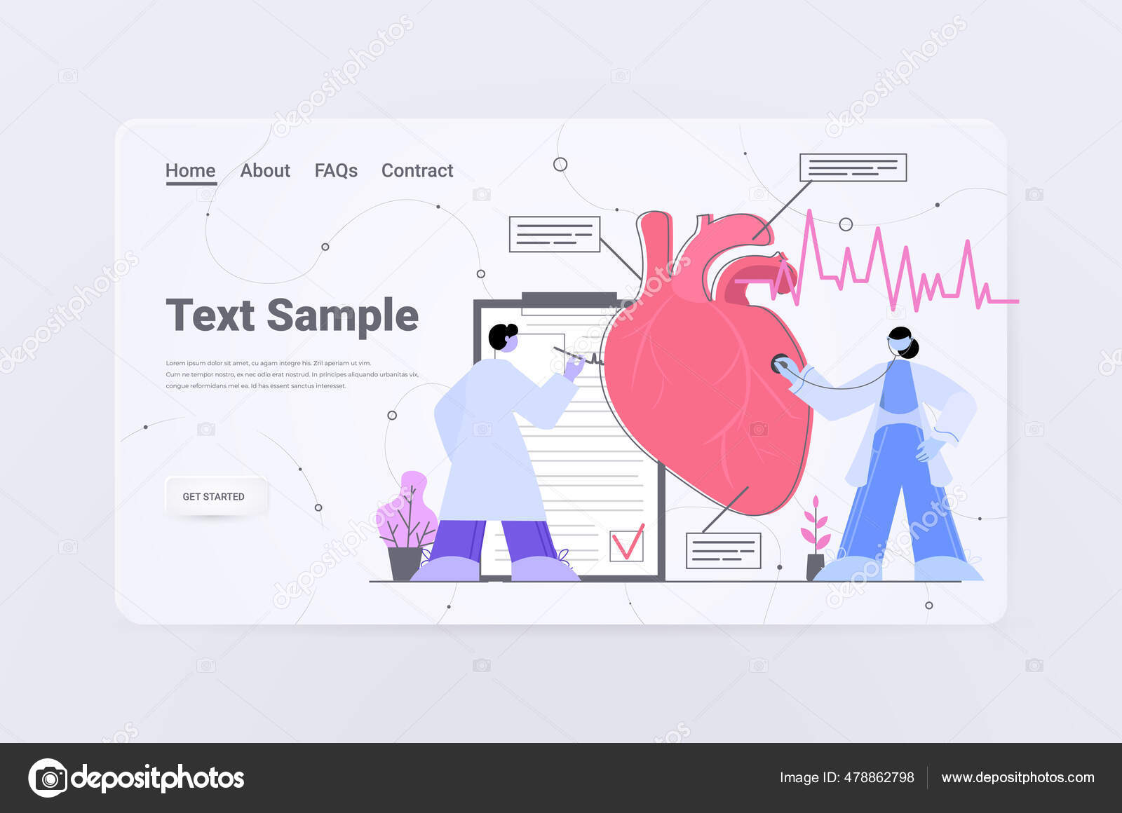 Doctors Cardiologists Team Examining Heart Medical Consultation Human